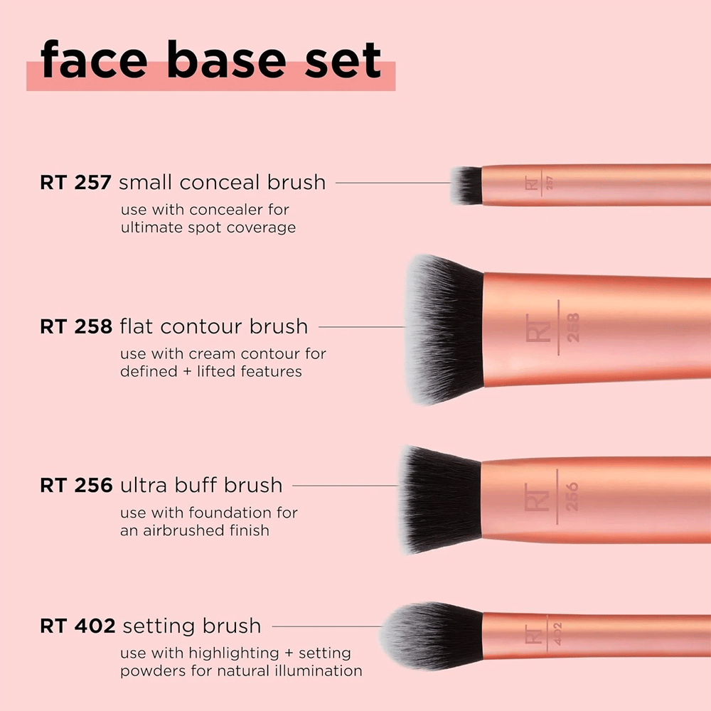 Real Techniques- Face Base Makeup Brush Set – Makeup gallery
