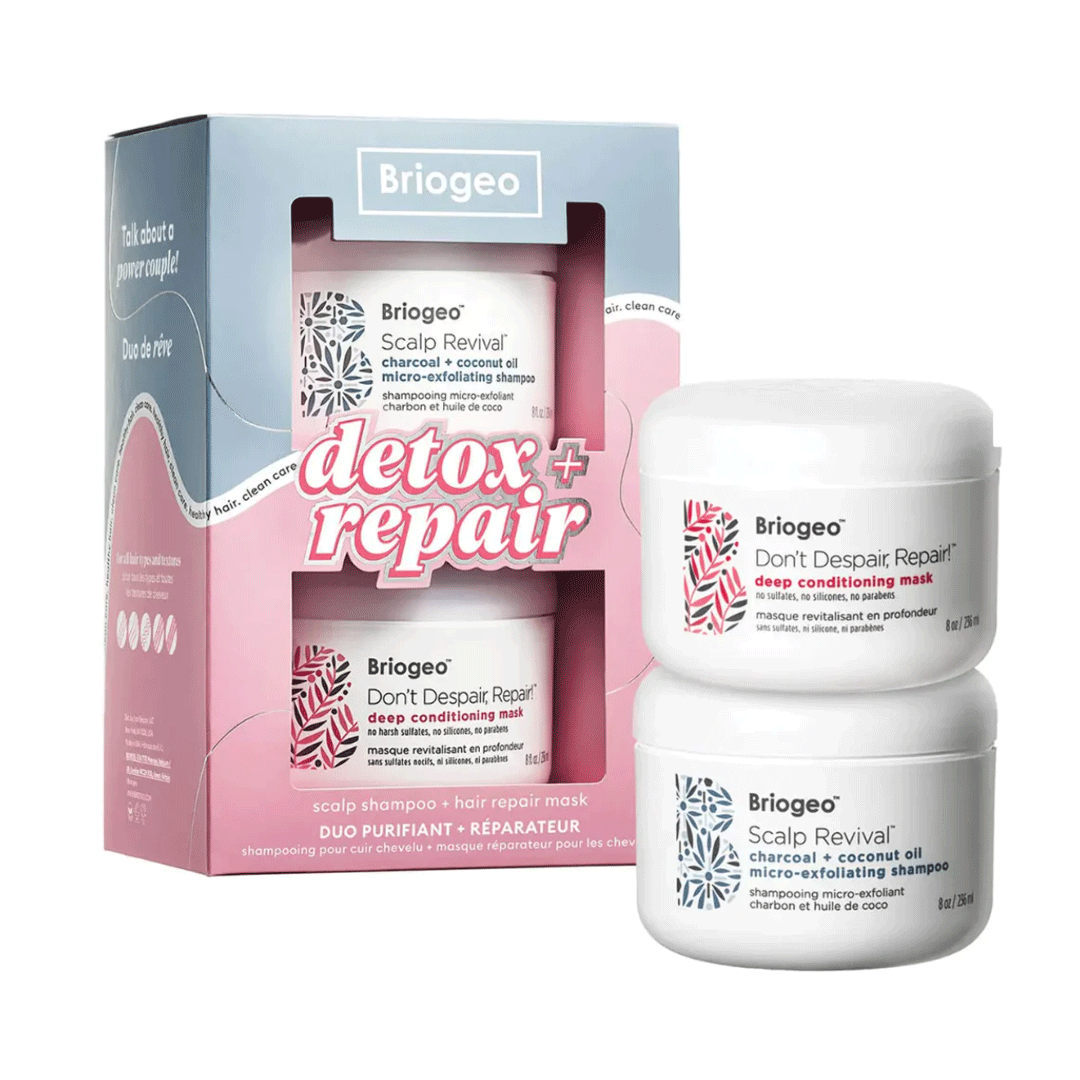 Briogeo Detox + Repair Scalp Shampoo + Hair Repair Mask – Makeup gallery