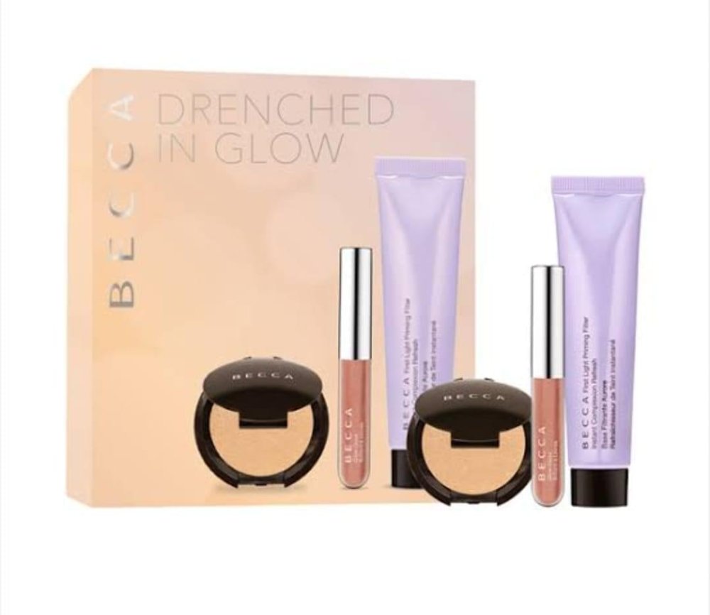 Becca Glow Essential Kit - Primer, Highlighter, Gloss Set - Makeup ...