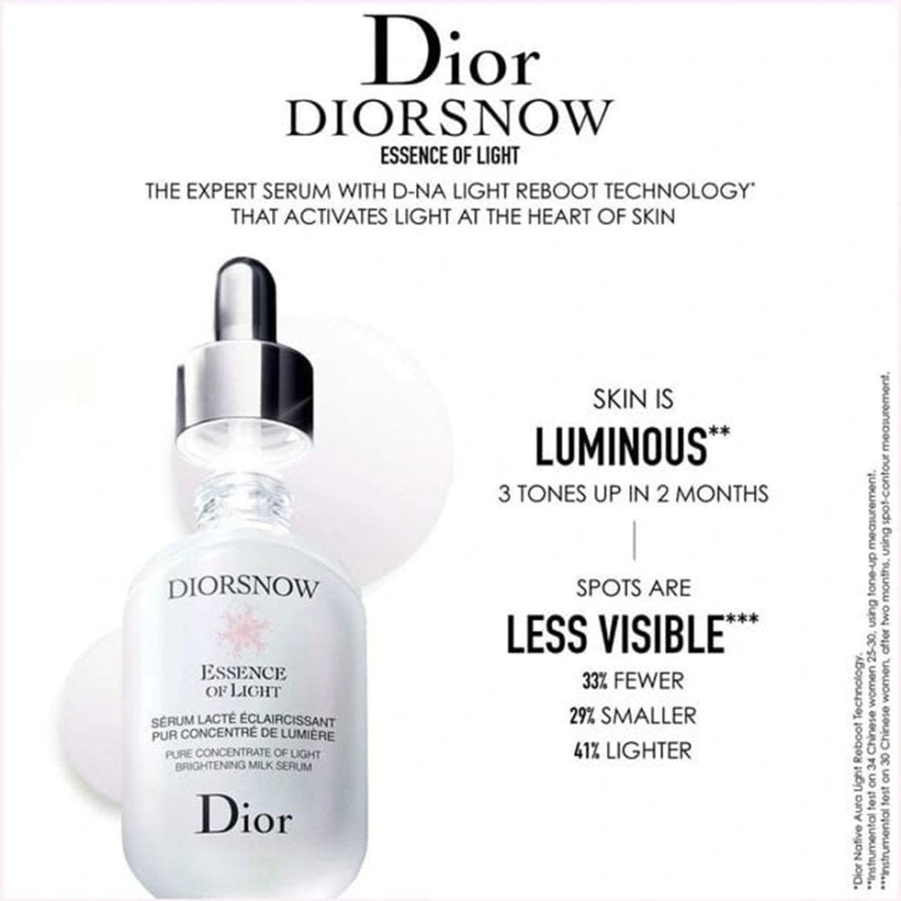 Dior Diorsnow Essence Of Light Pure Concentrate Of Light Brightening Milk Serum - Makeup gallery ...