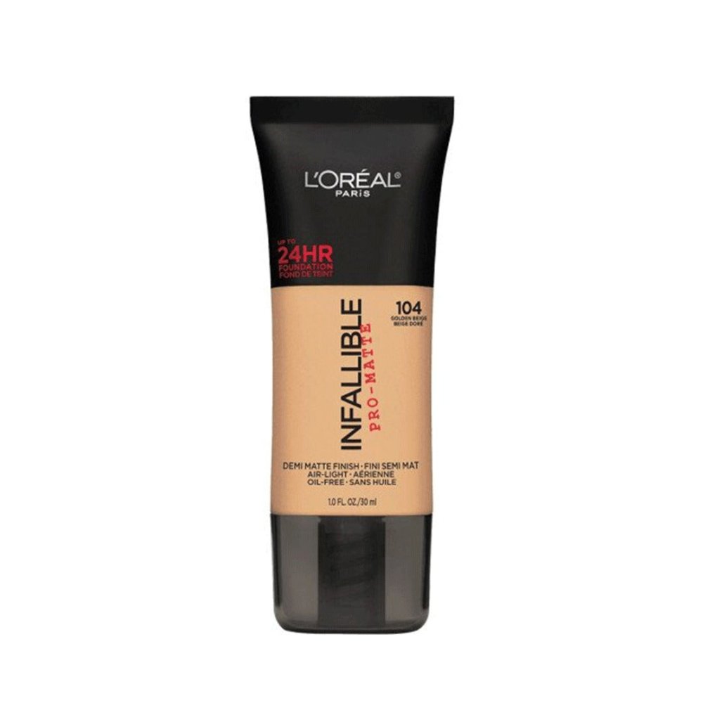 LOreal Paris Infallible Pro-Matte Foundation - Golden Beige 104 ...