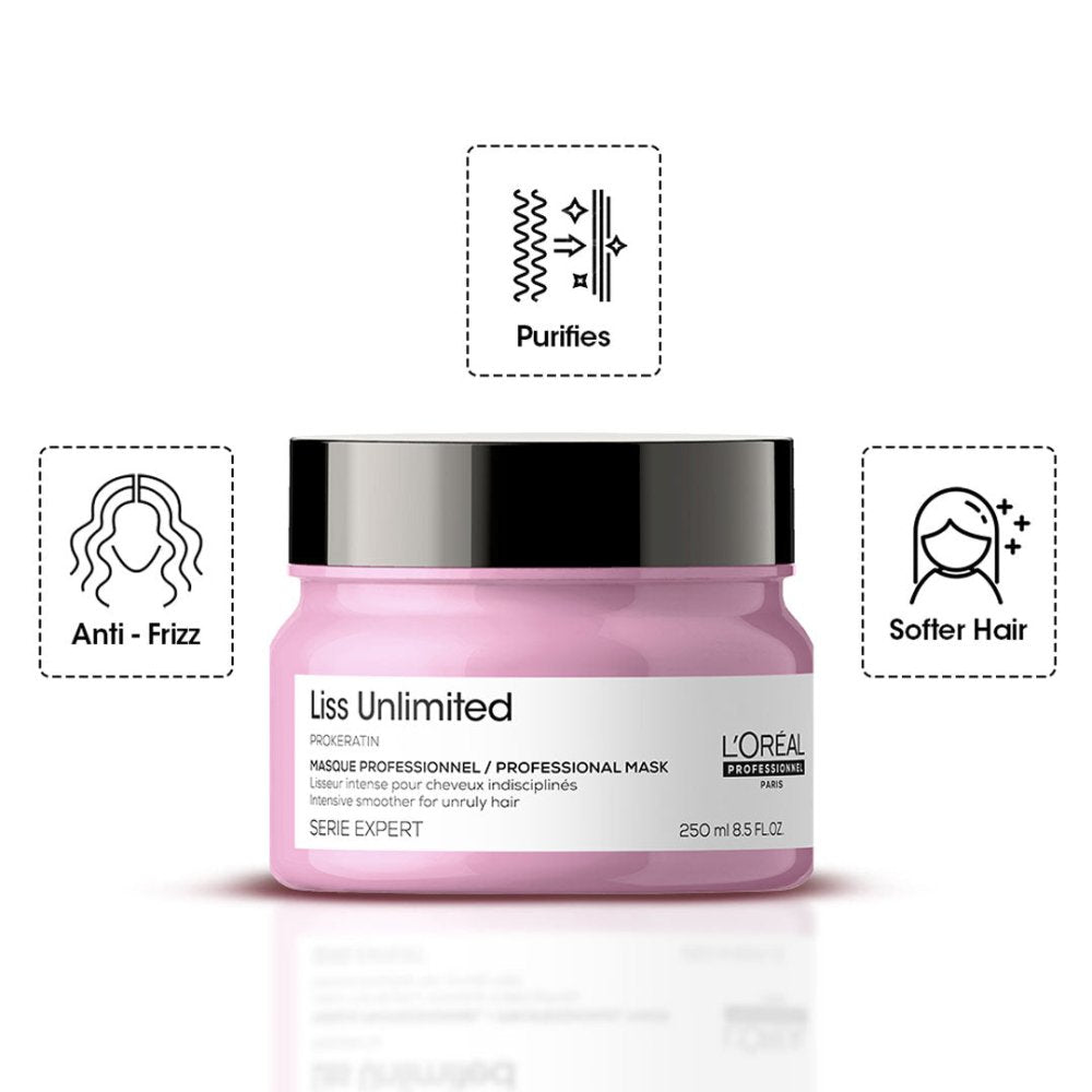 LOreal Professionnel Serie Expert Liss Unlimited Mask 250ML - Makeup ...
