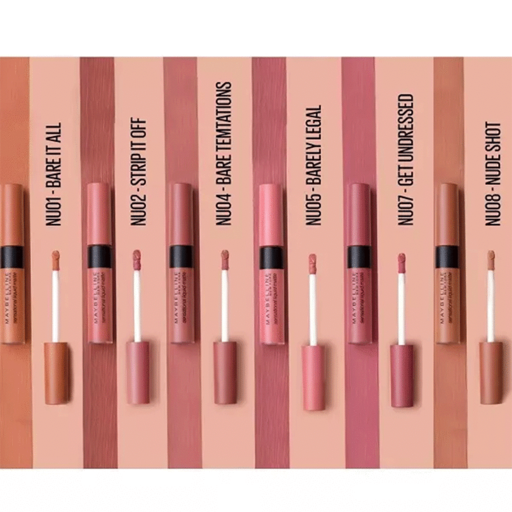 Maybelline New York Sensational Liquid Matte Lipstick 23 Untamed Rose ...