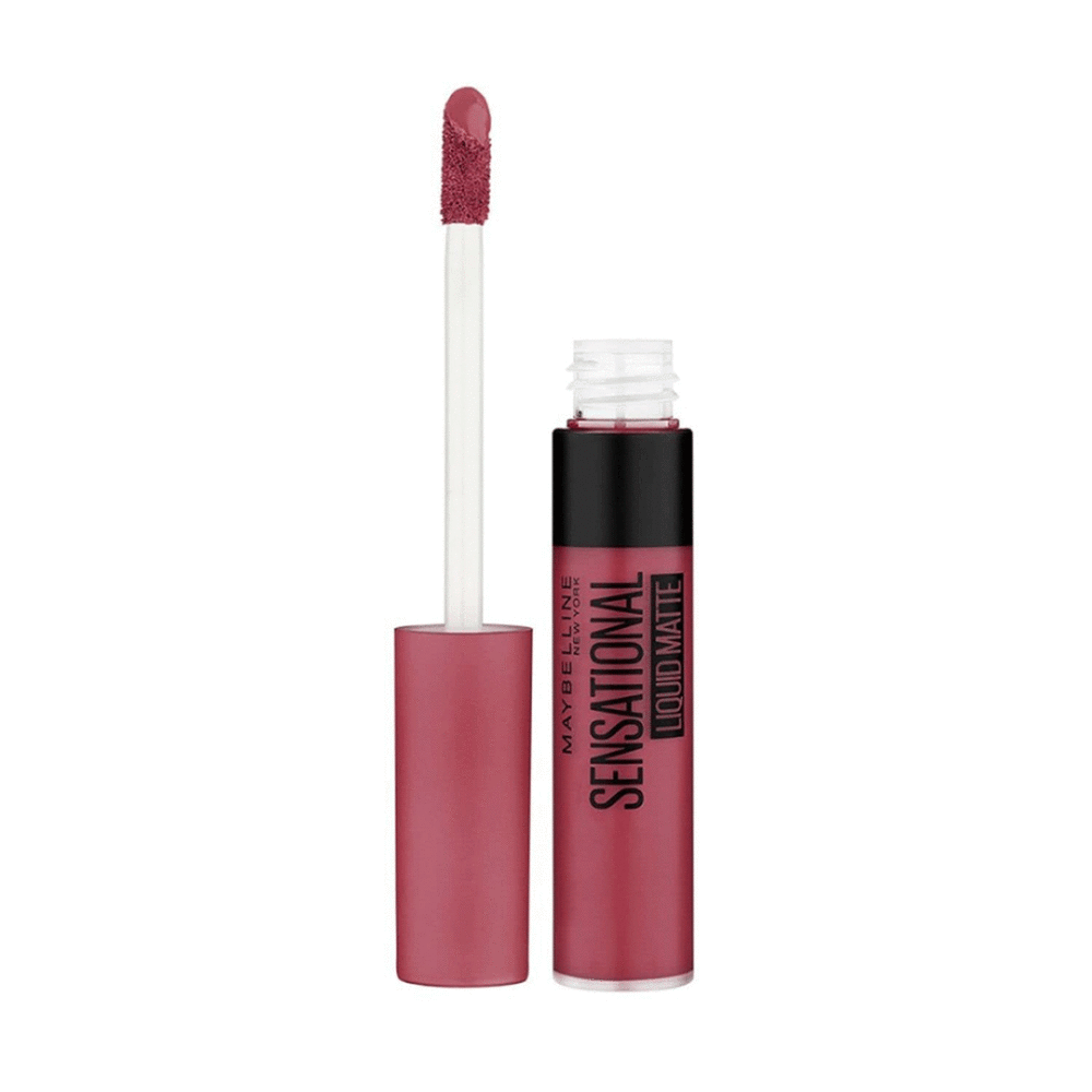 Maybelline New York Sensational Liquid Matte Lipstick 23 Untamed Rose ...