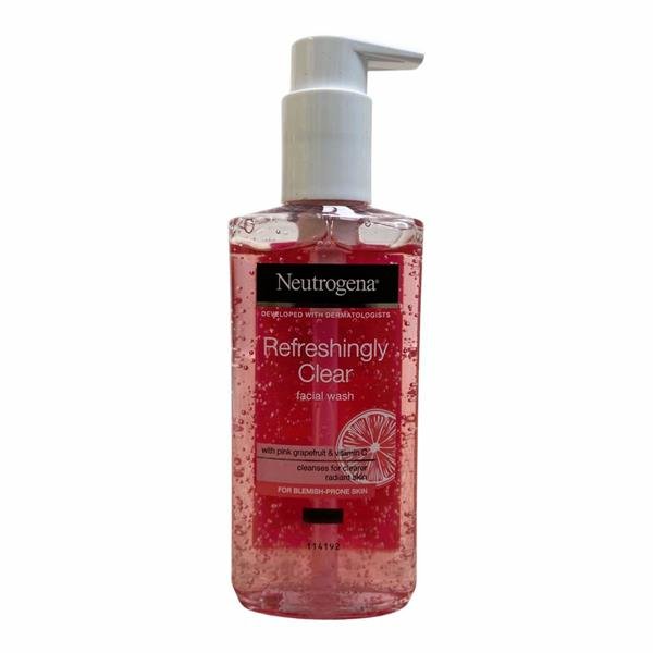 Neutrogena Refreshingly Clear Facial Wash with Pink Grapefruit 200ml ...