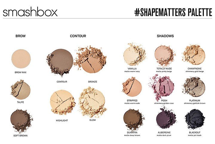 Smashbox : #shape matters 3 in 1 palette for eyes, brows+ cheeks ...